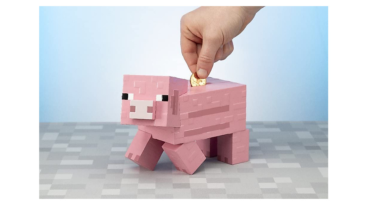 Minecraft Pig Money Bank - Unique Gift for Gamers