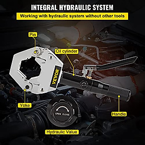 Mophorn Hydraulic Hose Crimper Hydra-Krimp 71500,Manual AC Hose Crimper Kit Air Conditioning Repaire Handheld,Hydraulic Hose Crimping Tool with 7 Die Set, for Barbed and Beaded Hose Fittings
