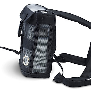 O2TOTES USA Backpack Custom Fit For Inogen One G4, Inogen Rove 4, OxyGo Fit; Ultra Lightweight, Mesh Panels, Zippered Bottom