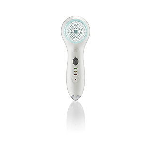 True Glow by Conair Sonic Facial Brush - Waterproof + Rechargeable, White