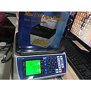 Charella Shredder,Portable Mini Electric USB and Battery Operated Paper Shredder Paper Strip Cut Machine Paper and Document (Battery N