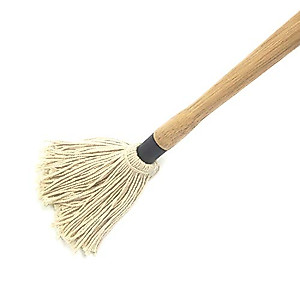 Censmart BBQ Mop Set - Wood 18 Inch Basting Mop and 3 Extra Replacement Head, 304-Stainless Steel BBQ Grill Basting Brush with 100% Natural,Apply Barbecue Sauce, Marinade or Glazing,Dish Mop Style