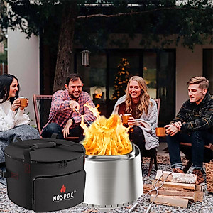 Carry Bag Fits for EAST OAK Fire Pit Smokeless 21'' Firepits, Carrying Bag for Portable Outdoor Bonfire Fire Pit Water-Resistant 21 Inch, Fit for 21'' Fireplaces for Outside