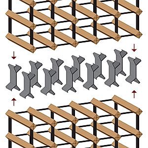 Final Touch FTR Series Wine Rack Expansion Kit (30) (FTEXT30)