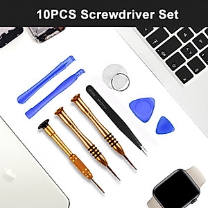 oGoDeal Screwdriver Set Kit for Apple iPhone 8 8 Plus 7 7 Plus 11 12 13 Pro Max Mini Screwdriver Set 1.5mm Phillips,0.8mm Star Pentalobe Screwdriver,Y 0.6mm Tri-point Triwing iPhone X Repair Tool Kit