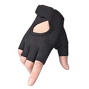 Wujiapo Dragon Breathable Mountain Bike Sports Gloves for Cycling,Hiking and Other Fitness Sports (Black, L)