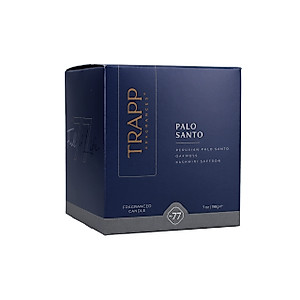 Trapp - No. 77 Palo Santo - 7 oz. Signature Candle - Aromatic Home Fragrance with Earthy Scent of Peruvian Palo Santo, Oakmoss, & Kashmiri Saffron Notes - Petrolatum Wax