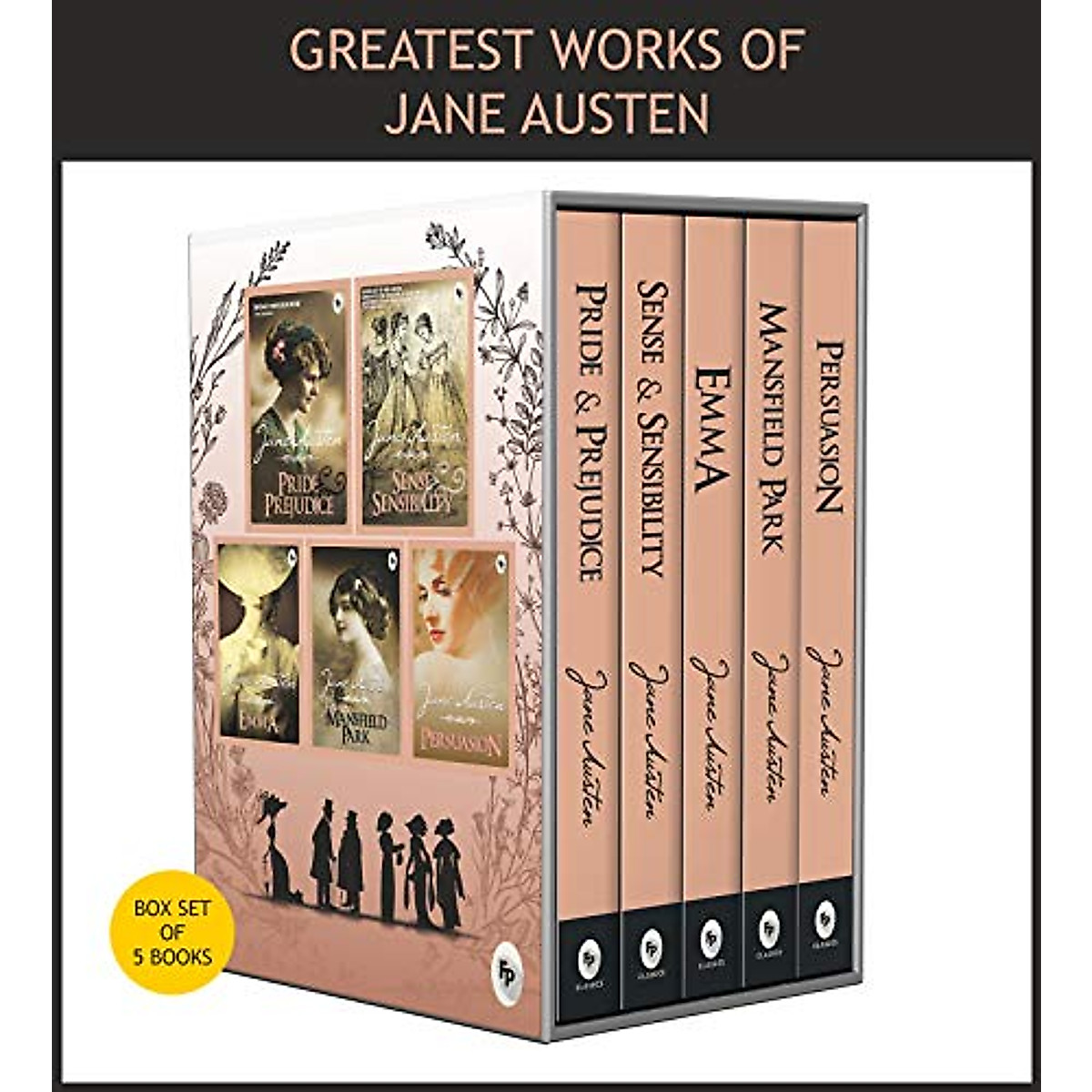 Greatest Works of Jane Austen (Set of 5 Books)
