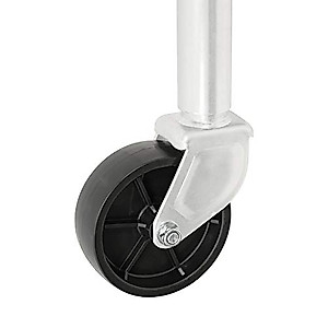 CURT 28912 6-Inch Replacement Boat Trailer Jack Wheel, BLACK PLASTIC