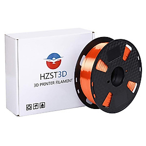 Silk Orange PLA Filament 1.75 mm 3D Printer Filament FDM Printing Materials 1KG 2.2LBS Spool Silky Shiny Shine Gold Silver Copper Green Orange PLA HZST3D