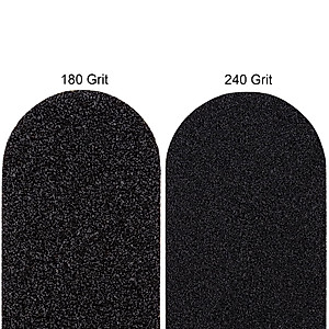 25PCS Mini Size PANA Professional Double Sided Nail Files - Black, 180/240 Grit - Emery Board Nail Buffering File Manicure Pedicure Nail Polisher Washable