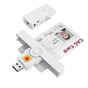 CAC Card Reader, DOD Military USB Common Access CAC Card Reader USB CAC Reader Smart Card Reader Compatible with Windows, Mac OS and Linux