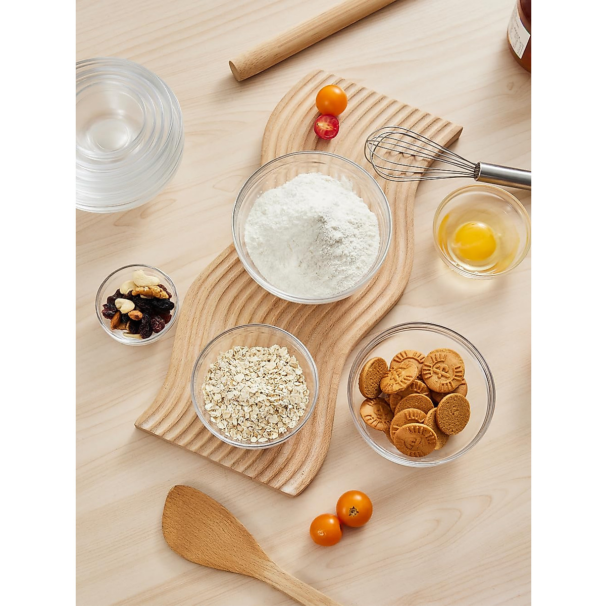 Sweejar 3 inch Small Glass Dipping Bowls set, 3 oz Dipping Sauce Bowls/Dishes, Mini Sauce Bowls for Ketchup, Soy, BBQ, Sushi, Party, 9 pack