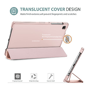 ProCase Cover for Samsung Galaxy Tab A7 Lite 8.7 Inch 2021 Tablet Model SM-T220/T225/T227，Slim Stand Hard Back Shell Protective Case for Galaxy Tab A7 Lite 8.7" -Rosegold