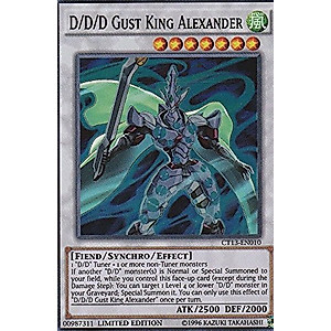 Yugioh D/D/D Gust King Alexander - CT13-EN010 - Super Rare - Limited Edition NM ^G#fbhre-h4 8rdsf-tg1327386