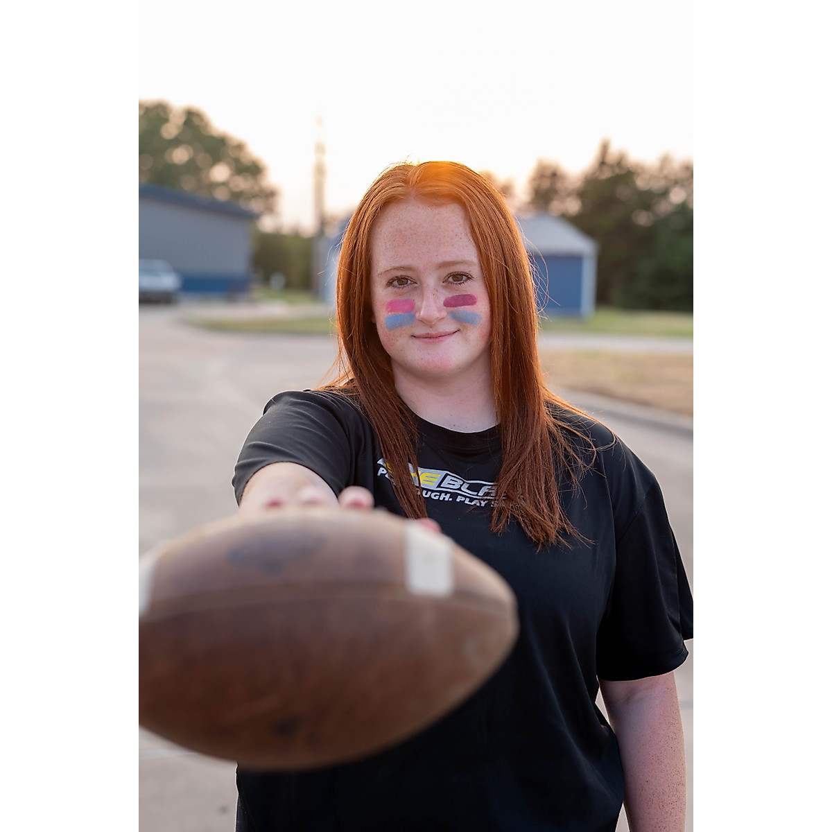 EyeBlack BattlePaint – Bright Colored Under Eye Black Grease for Pro Athletes and Super Fans – Baseball, Softball, Football – 1 Stick – Pink