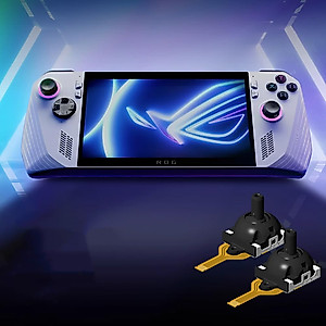 2 Pieces Controller Joystick Replacement for ROG Ally,Hall Effect Joystick Analog Thumb Stick Grips Game Handheld Repair Accessories Kit