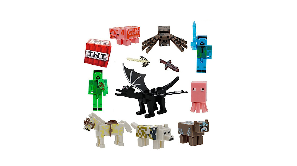 12pcs Miner Cake Topper - Perfect for Birthday Parties