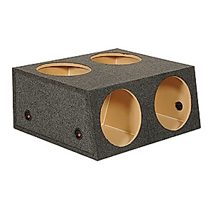 Qpower Quad 4 Hole 12 Inch Sealed Divided Speaker Box Subwoofer Enclosure