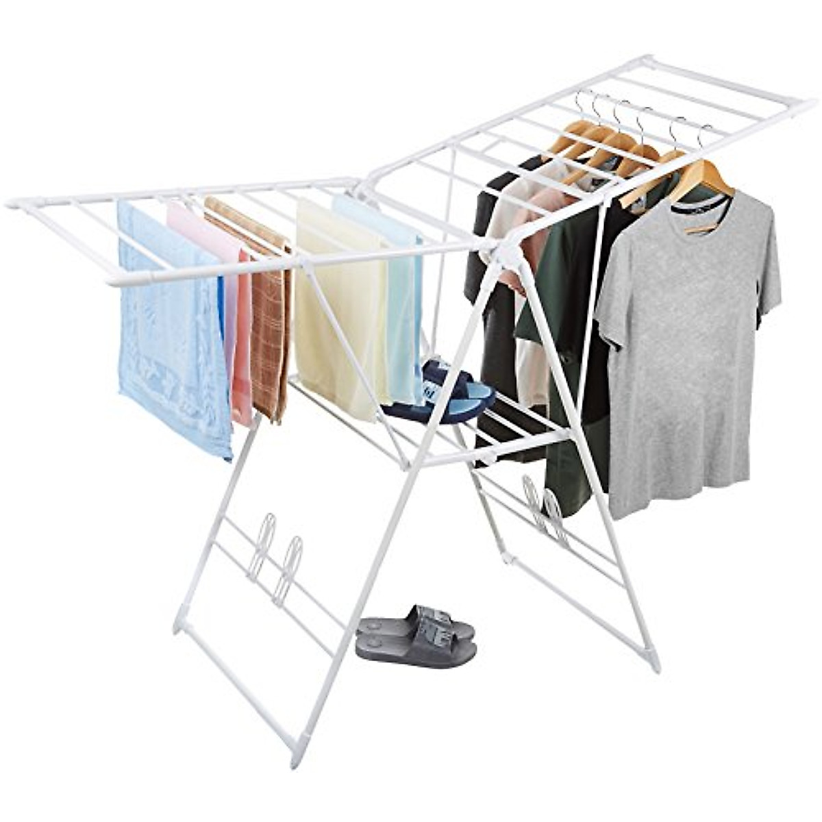 Amazon Basics Gullwing Clothes Drying Rack - White