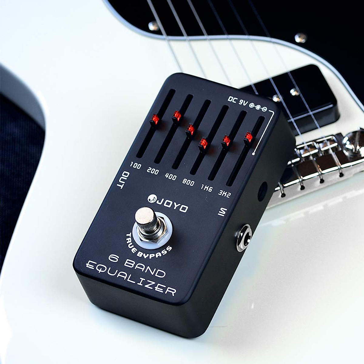 JOYO JF-11 EQ Pedal 6-Band Equalizer Bundle with JP-02 DC 9V 18V Pedal Power Supply