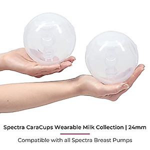 Spectra - CaraCups Wearable Milk Collection - Compatible with Spectra Breast Pumps - 24mm