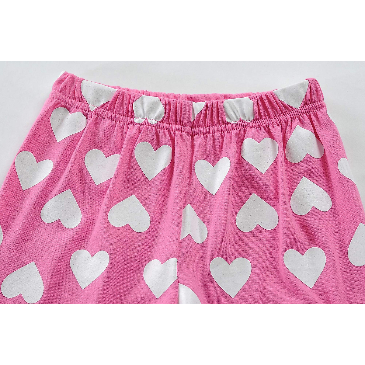 Little Girls Pajama Cute Rabbit Pjs Cotton Summer Short Sets Toddler Pjs Clothes Size 4t 5t