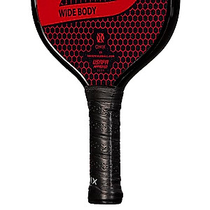 ONIX Graphite Z5 Pickleball Paddle (Graphite Carbon Fiber Face with Rough Texture Surface, Cushion Comfort Grip and Nomex Honeycomb Core for Touch, Control, and Power), Red