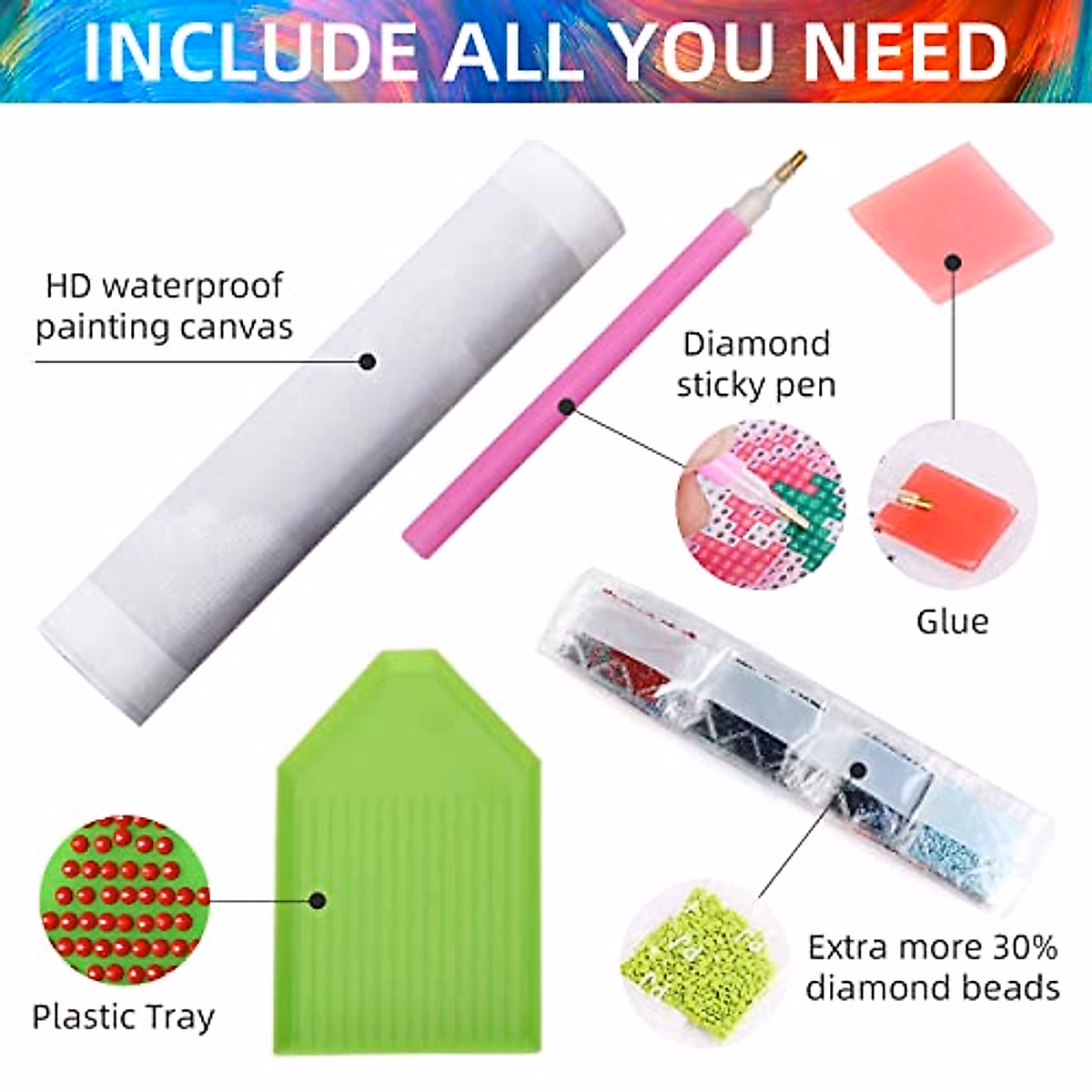 WHATWEARS Diamond Painting Kits 5D Cat Diamond Art Kit for Adults Mosaic Cat Book Gem Art Painting Kits with Crystal Rhinestone Paint with Diamond Dots for Home Wall Decor 11.8×15.7 inch