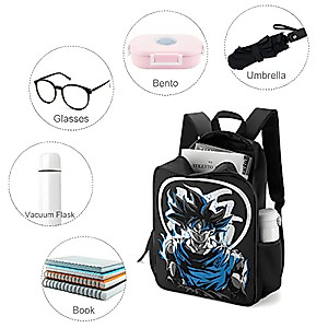 FOLS Anime Backpack Cartoon Book Bag for Teenager Boys Girls School Travel 17 Inch (blue)