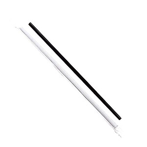 Karat C9090 (Black) 7.75" Jumbo Straws (5mm Diameter), Paper-Wrapped, Black (Case of 12000)
