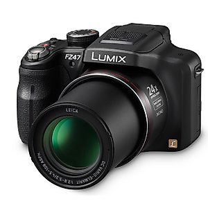 Panasonic Lumix DMC-FZ47K 12.1 MP Digital Camera with 24xOptical Zoom - Black (OLD MODEL)