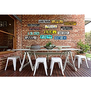 KILSPU No Outlet Right Arrow Road Warning Sign Street Road Metal Sign 4x16inch