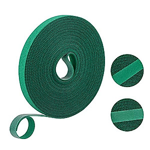 KINGLAKE GARDEN Garden Hook and Loop Tapes,1/2'' Fastening Tape Cable Ties Garden Vines Ties,Soft Plant Twist Tie for Plant Gardening, Home, Office(Total,65.6 Feet)