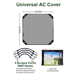 Xeeol 36x36 Central Air conditioner Covers for Outside, Larger Mesh AC Unit Covers Outdoor - Top Universal Defender