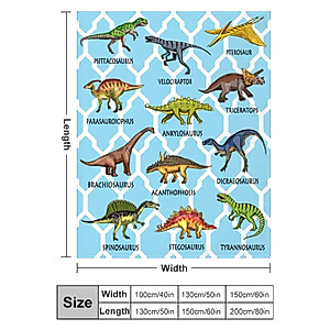 Gissy Studio Dinosaur Blanket for Boys Girls Kids Toddler Flannel Throw Blanket Baby Dinosaurs Gifts for Children Sofa Bedroom Living Room 60"x50"