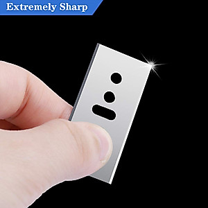 UCEC Utility Knife Blades, 10Pcs Box Cutter Replacement Blades for UCEC Utility Knives with Storage Box