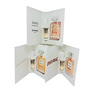 CHANEL Coco Mademoiselle Collection 3 Vial Sample1.5ml each (1 EDP/1 Intense/1 L'eau Privee)