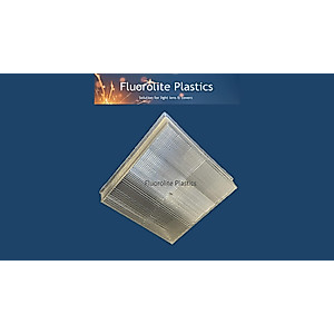 FP FLUOROLITEPLASTICS WE'VE GOT YOU COVERED LexaLite Outdoor Light Cover | Gas Station Light Lens | Drop Lens for Canopy | Vandal Resistant | 20" X 20" x 2.51" Deep | Acrylic | 3 Pack