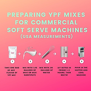 Yogurt Powder Factory Banana Frozen Yogurt Mix – 6 Count 4.4lb Bag Non-Gluten Low Fat Yogurt Powder for Soft Serve Machine – Delicious Ice Cream Mix Ideal for Desserts, Smoothies – Easy Preparation