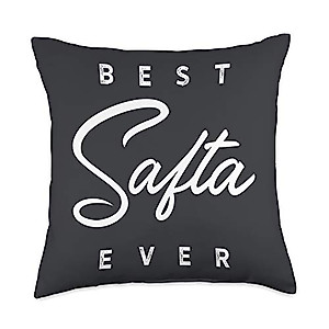 Safta Gifts Best SAFTA Ever Gift Throw Pillow, 18x18, Multicolor