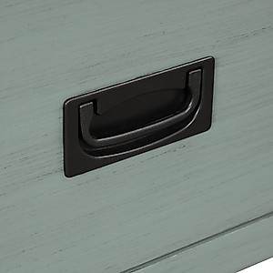 INMOZATA Retro Console Table Sofa Entryway Side Table Furniture with 4 Drawers and 1 Storage Shelves for Living Room Home Bedroom Hallway Kitchen Decor,Green