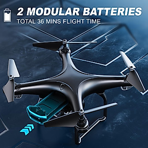 Cheerwing U88S GPS Drone with 4K Camera for Adults, 5G WiFi FPV Drone with Auto Return, Follow Me, Waypoint Fly, Voice Control