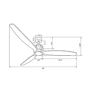 Lucci Air 210508010 Akmani DC Ceiling Fan, Black