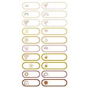 378 PCS Boho Baby Daycare Labels,Name Labels for Daycare for Babies Bottles Toys Food Containers Lunchbox Cups,Name Stickers for Babies Personalized