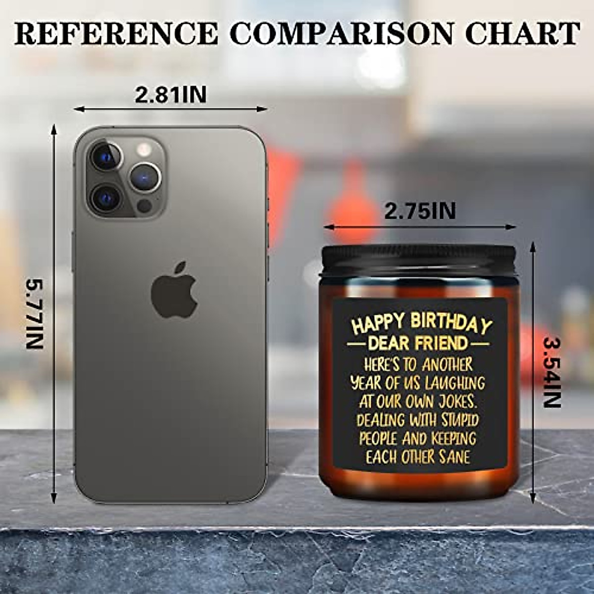 Maybeone Birthday Gifts for Best Friends - Happy Birthday Dear Friend - Lavender Scented Candle Gifts for Women Friend - Friendship Gifts for Her, Him, Besties, BFF, Soul Sister