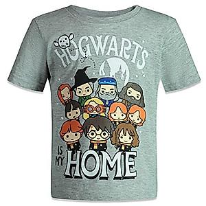 Harry Potter Big Boys 3 Pack Pullover T-Shirts Blue/Grey/Red 10-12