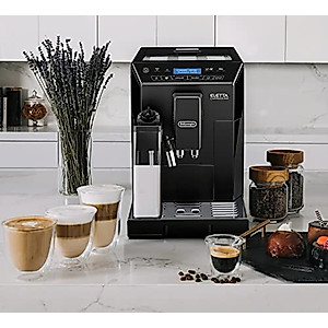De'Longhi Eletta Fully Automatic Espresso Machine (Refurbished), 1300 milliliters, Black