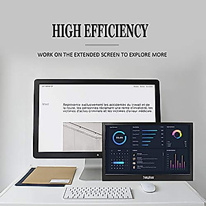 Thinlerain Portable Monitor - 11.6 inch 1080P FHD HDMI VGA Laptop Monitor,1920 x 1080P IPS LED Display External Monitor for Laptop and Computer, Build in Speakers