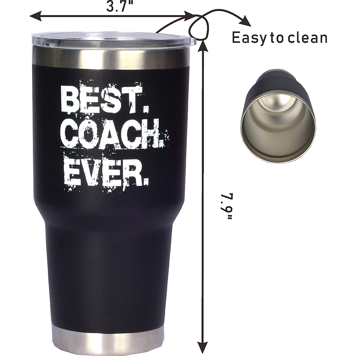 MEANT2TOBE Best Coach Ever Gifts, Best Coach, Best Coach Ever, Best Coach Ever Cup(Mint) Bundle with Coach Gifts, Best Coach Ever, Coach Keychain, Best Coach Gifts (Black)